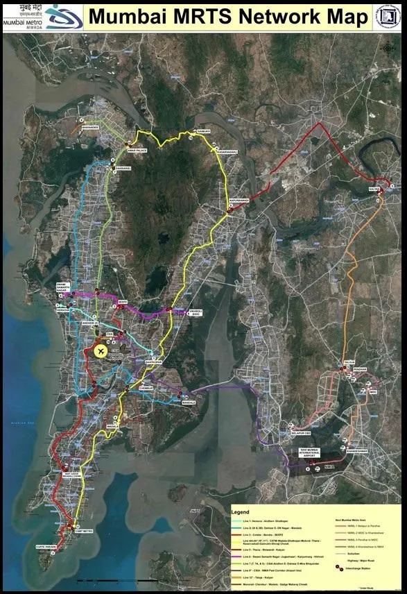 The majority of Mumbai Metro lines are under development and will be ...